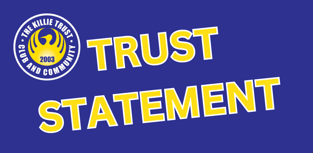 Killie Trust Statement on Ticketing Changes